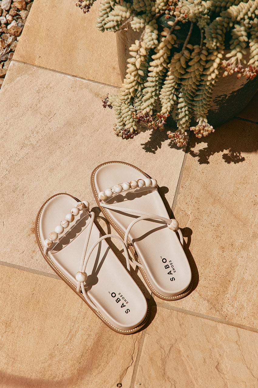 Indigo Sandals - Beige – SABO
