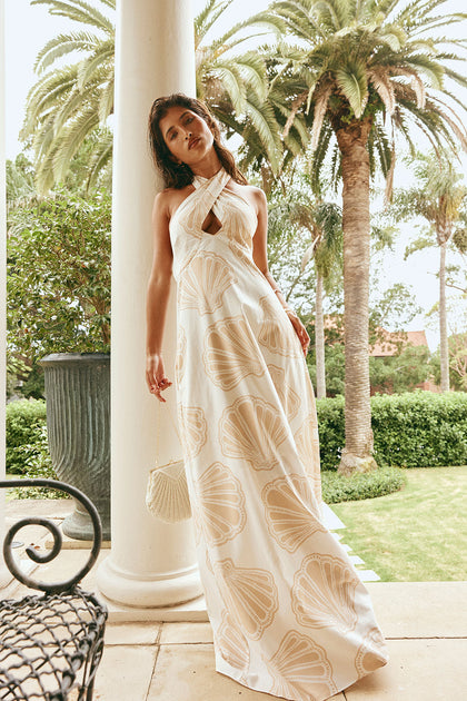 Aiko Dress - Coastal Shell