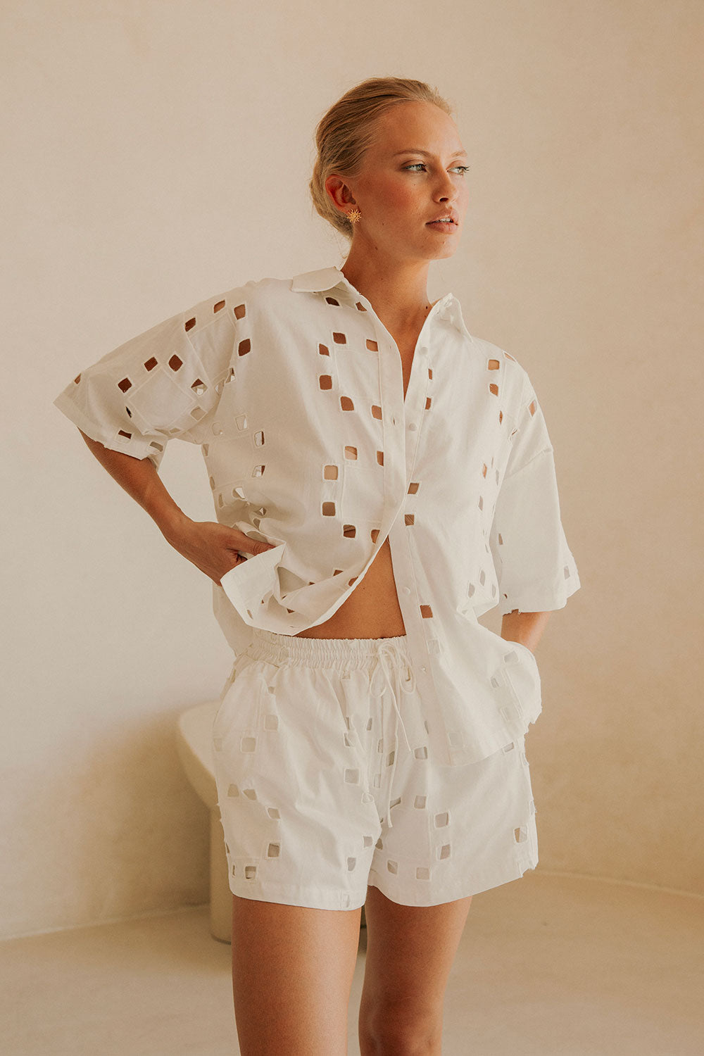 SAMPLE-Ellakai Shorts - Cutwork – SABO